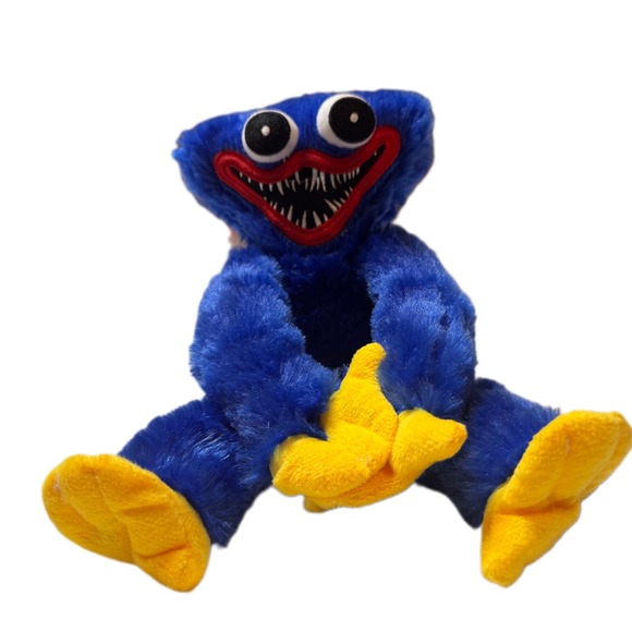 Toys | Huggy Wuggy Plush Blue Yellow Poppy Playtime Stuffed Animal Toy ...